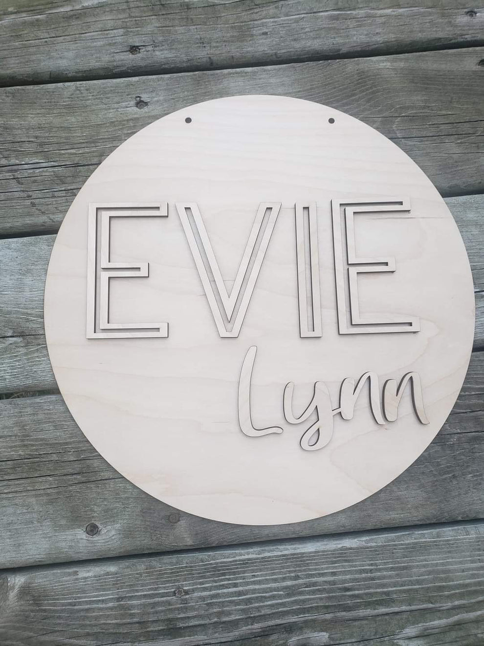 Name Round Baby Sign Personalized – Wholesale By Kali