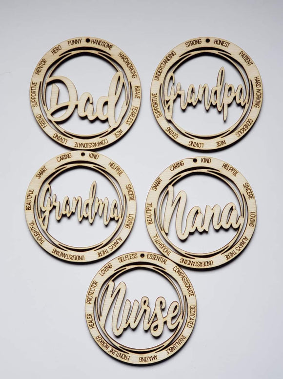 Name Title Christmas Ornaments Personalized – Wholesale By Kali